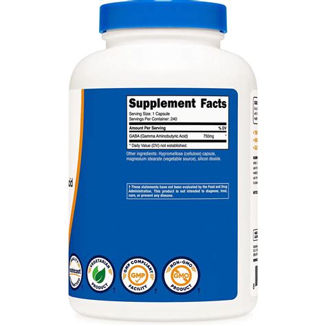 Gaba Acido Y Aminobutirico 500 Mg 30 Caps 46 Off