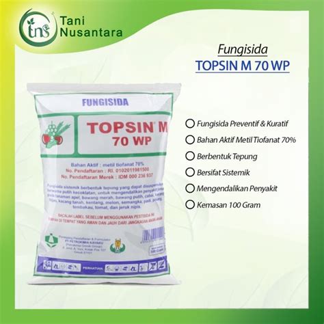 Jual Fungisida Sistemik Petrokimia TOPSIN M 70 WP 100 G Di Lapak Tani