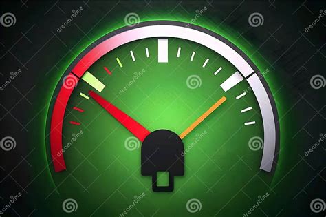 High Performance Speedometer Illustration Or The Fuel Gauge Stock
