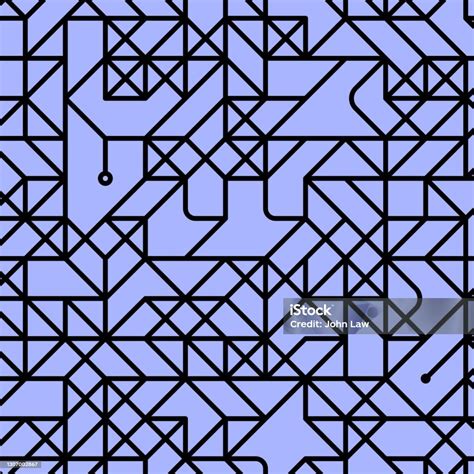 양식에 일치시키는 컴퓨터 회로 기판 은 파란색의 그늘에서 패턴과 사각형 형식 의 디자인을 형성 0명에 대한 스톡 벡터 아트 및 기타 이미지 Istock