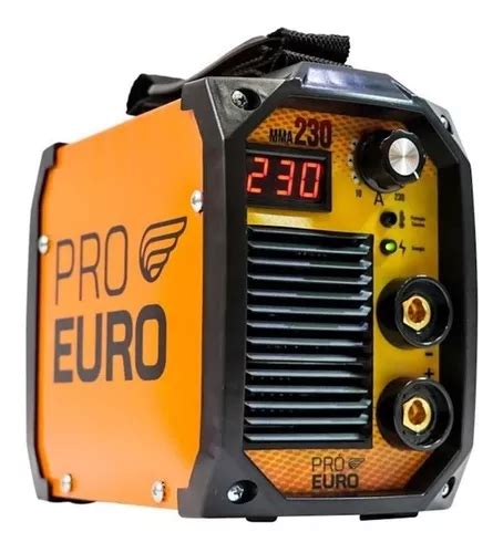 Soldadora Inverter Pró Euro Solda Mma 230 Naranja Y Negra 50hzx60hz