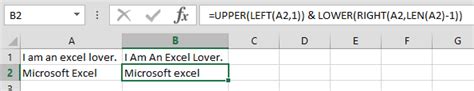How To Automatically Upper Case First Letter In All Words In Ms Excel