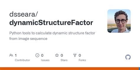 Github Dssearadynamicstructurefactor Python Tools To Calculate Dynamic Structure Factor From