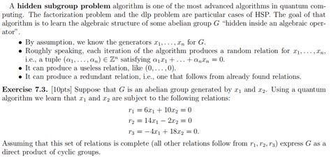 Solved A Hidden Subgroup Problem Algorithm Is One Of The