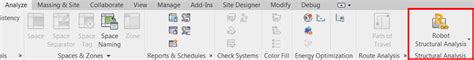 “robot Structural Analysis” Link Missing From The “analyze” Tab In Revit