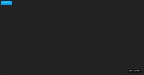 React Color Picker Test Codesandbox