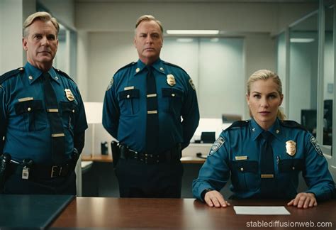 Suspicious Security Guards At Checkpoint Stable Diffusion Online