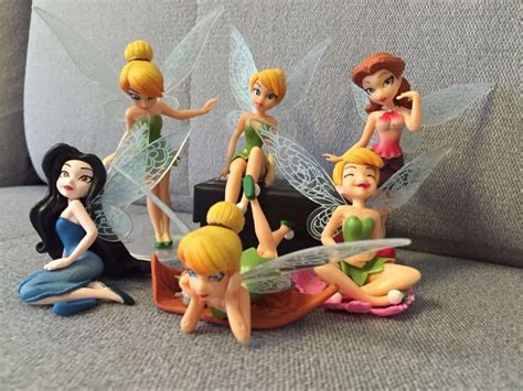 6pcs Set Tinkerbell Fairy Pvc Action Figures Tinker Bell Fairies Model