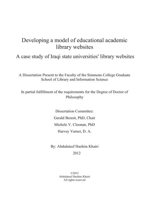 pdf developing a model of educational academic library websites a