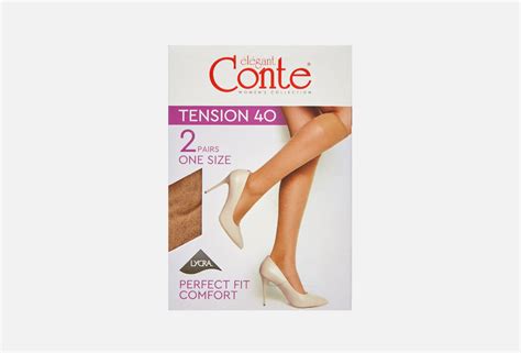 CONTE ELEGANT Гольфы Tension 40 den Natural 2 пар — купить, цена в Москве