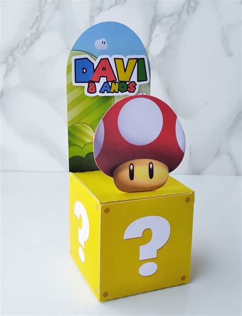 Caixa Cenário Super Mario Elo7 Produtos Especiais