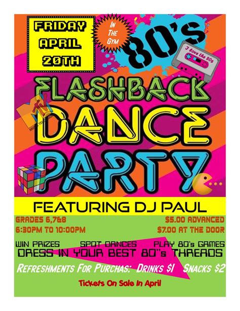 Elementary School Dance Flyer