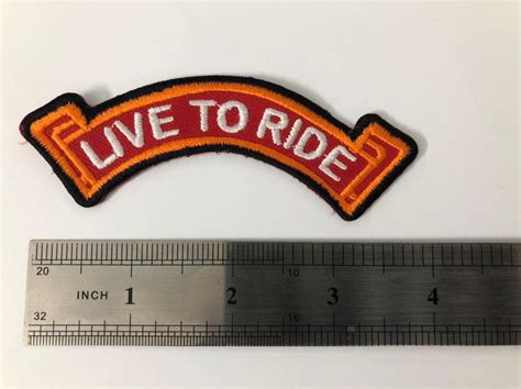 Live To Ride Motorcycle Vest Patch Mara Leather