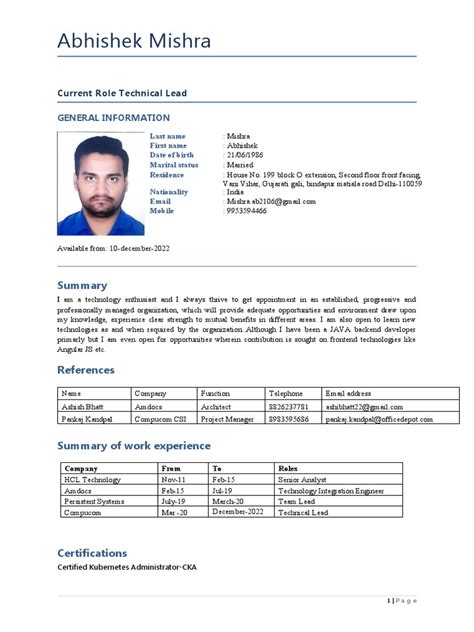 Resume Abhishek Mishra 1 Pdf Spring Framework Soap