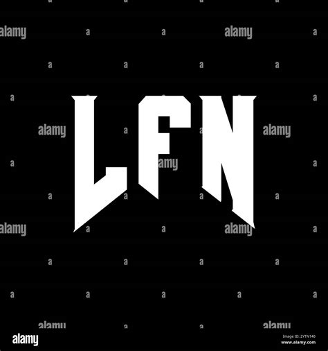 Lfn Letter Logo Design For Technology Company Lfn Logo Design Black