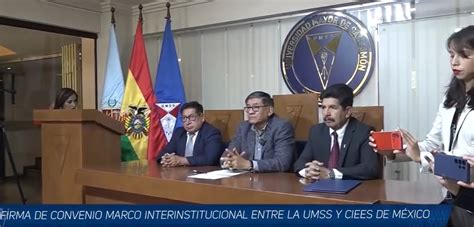 CIEES DE MÉXICO Y LA UMSS FIRMAN CONVENIO PARA PROCESOS DE ACREDITACIÓN