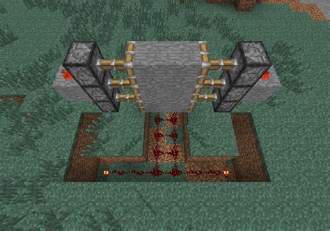 How To Make A Piston Door In Minecraft Double Piston Door Designs