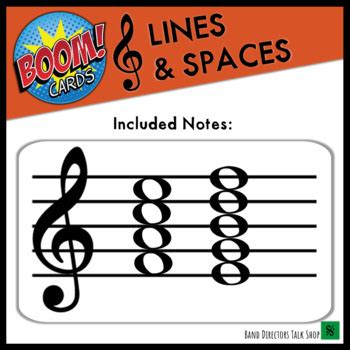 Treble Clef Note Names Lines Spaces Digital Interactive Music