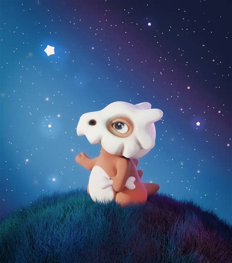 Cubone Crying To The Moon