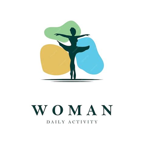 Premium Vector Woman Daily Activity Logo Vector