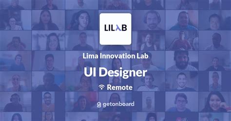 UI Designer At LILAB Remote Work From Home Get On Board