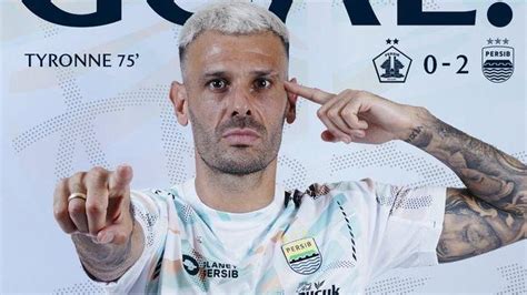 Pengakuan Tyronne Del Pino Setelah Cetak Gol Penentu Kemenangan Persib