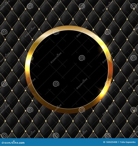 Golden Sparkling Glossy Frame Abstract Background Can Be Used For