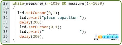 Capacitance Measurement Using Arduino The Engineering Projects