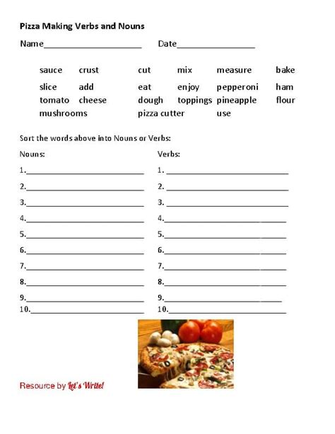 Sequence Process Writing With Pizza By Lets Write Tpt