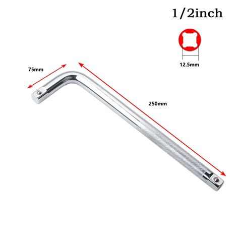 Extension L Type Shaped Double End Non Slip Socket Bent Bar 1 2 Wrench