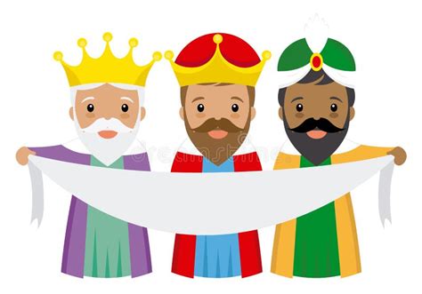 Los Tres Reyes De Oriente Ilustración Del Vector Ilustración De