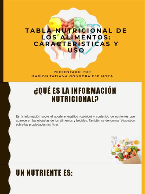 Tabla Nutricional De Los Alimentos Pdf Etiqueta De Información