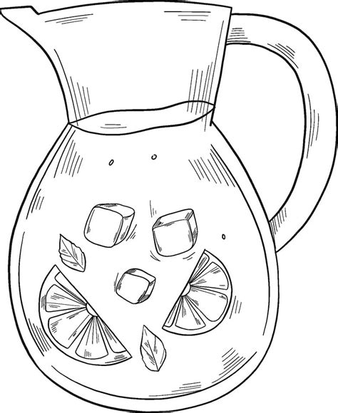 Desenhos De Jarra De Limonada 1 Para Colorir E Imprimir ColorirOnline