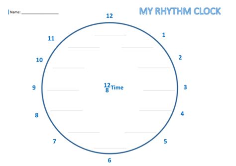Rhythm Clocks Teaching Resources