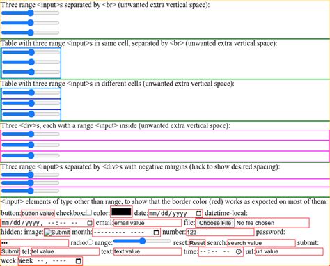 Css What Is This Extra Vertical Space After Range Elements Stack