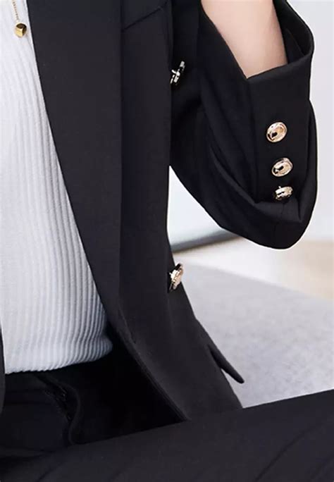 Buy Halo Dual Buttons Blazer Online Zalora Malaysia