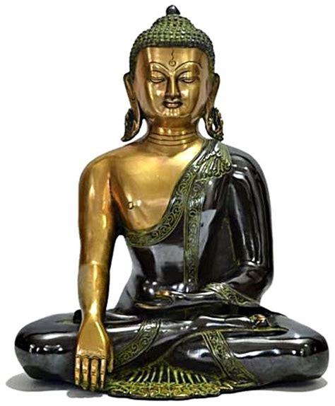 Tibetan Buddha Idol Figurine Solid Brassbronzsculpture Buddhist
