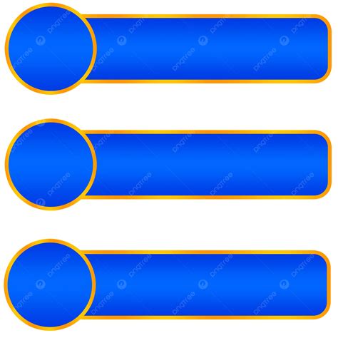 Banner De Etiqueta De Marco De Título De Cuadro De Texto Azul Png