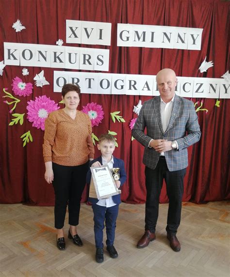XVI Gminny konkurs ortograficzny o tytuł Mistrza ortografii klas II III w roku szkolnym