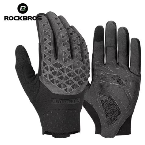 Rockbros Cycling Gloves Shockproof Wear Resistant Sbr Palm Pad Thicken