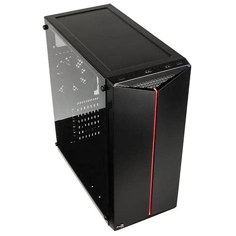 Корпус AEROCOOL Split-A Black, ATX, без БП, RGB подсветка, прозрачная ...