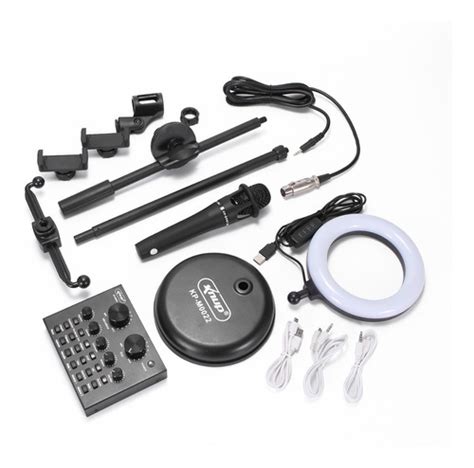 Kit Iluminação Ringlight Tripé Suporte Celular Mesa De Som Parcelamento Sem Juros