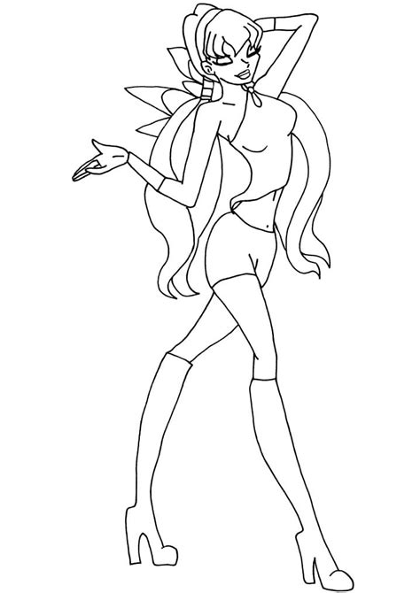 Desenhos De Bloom Da Clube Winx 6 Para Colorir E Imprimir