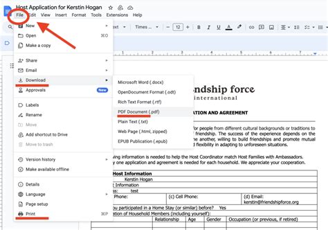 Is There A Home Host Application And Agreement Form Available For Download Ffi Knowledge Base