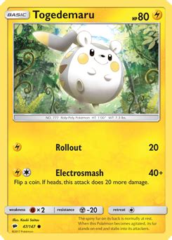 Togedemaru Pokédex