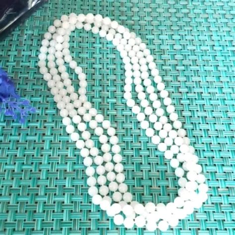 Jewelry Vintage Jewelry Strand Of Faux Pearls Necklace White Long
