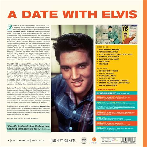 Elvis Presley A Legendary Performer Volume PICTURE DISC OFF