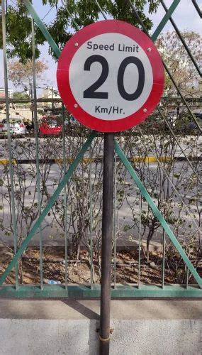 Steel Speed Limit Sign Board Shape Round At ₹ 3000 Piece In Lucknow
