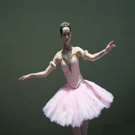Customized Pink Ballet Tutu Dress Hard Organdy Platter Pancake Ballet