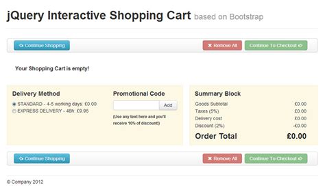 JQuery Interactive Shopping Cart By Jaguarus CodeCanyon
